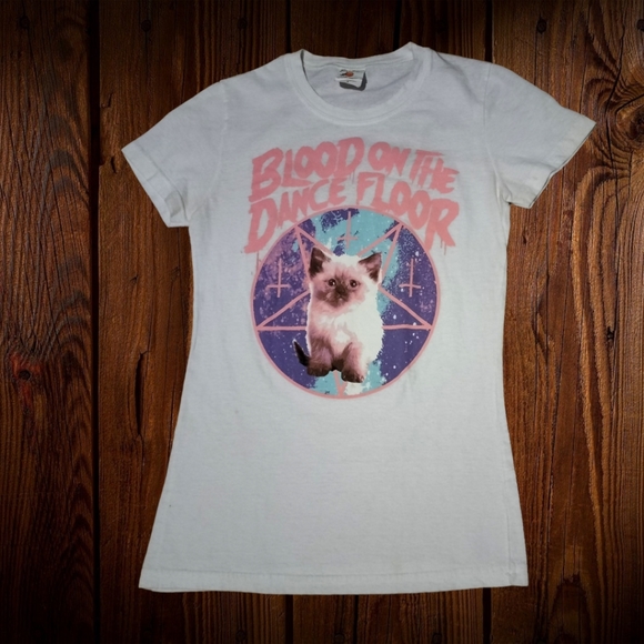Hot Topic | Tops | Botdf Blood On The Dance Floor Scene Kid Kitty Shirt ...